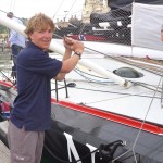 Team Member, Nathan Fast arrives at Vanquish - Oakcliff Sailing